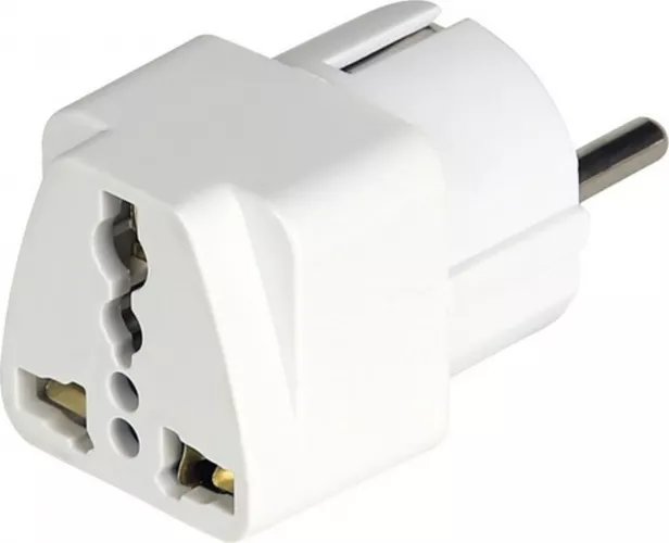 Adaptor priza UK / USA la Europa 16A alb 00000583-DXT69WBBM - domo.ro