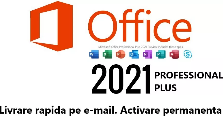 Office 2021 Pro Plus permanenta pers fizice si juridice All languages soft0210 - domo.ro