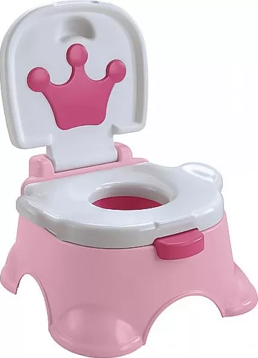 Olita portabila 3 in 1 Queens Throne reductor wc usor de asamblat efecte