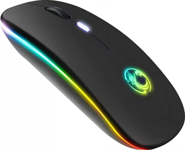 Mouse wireless cu iluminare RGB iMice foarte silentios si slim cu ...