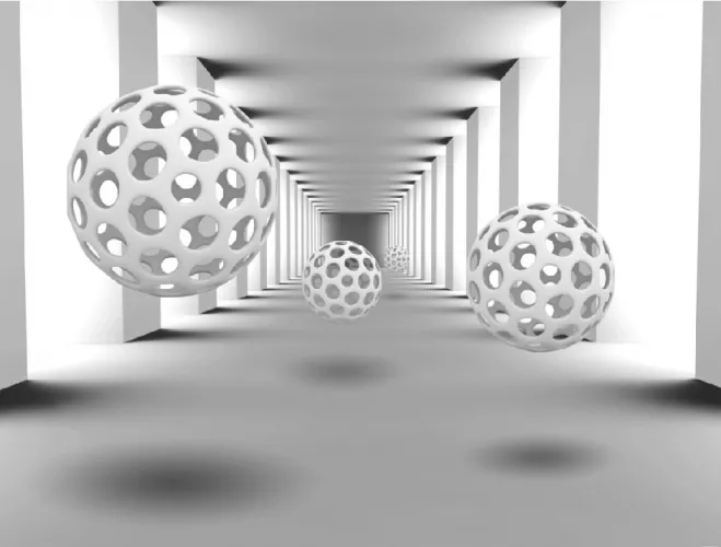 Autocolant Tunel cu bile albe3 270 x 200 cm FOTOTAP2699