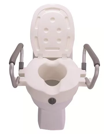 Inaltator toaleta alb cu capac si manere 10 cm Antar AT51205 - domo.ro