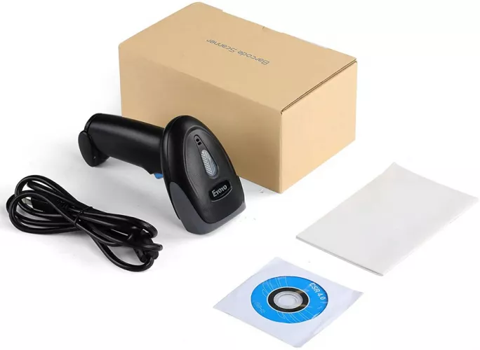 Cititor coduri de bare Eyoyo EY-019Y conectare prin cablu 1D 2D QR ...