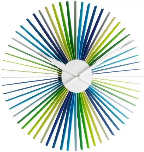 Ceas de perete analog XXL colorat creat de designer model DAISY ...