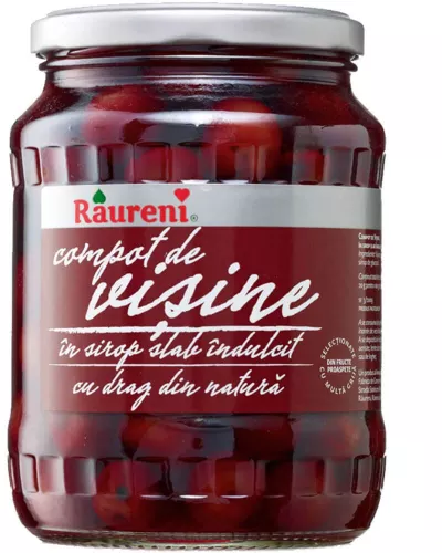 Compot de Visine Raureni 720g Compot Compot de Visine Compot din Visine ...