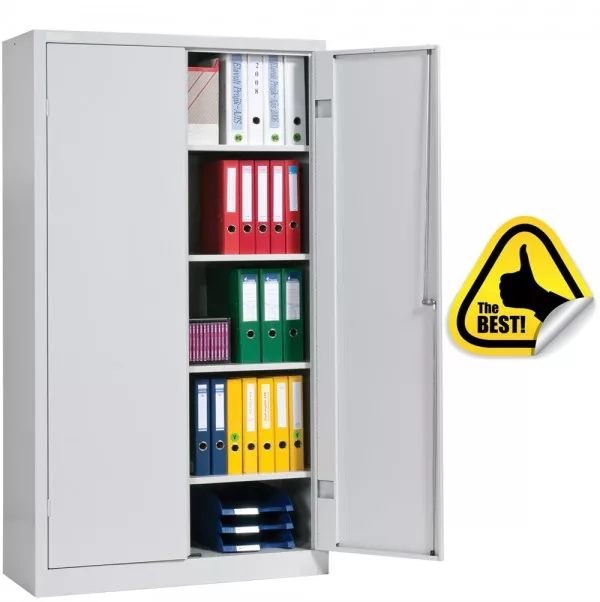 Fiset metalic 4 polite+baza 1000x450x2000 mm LxlxH vopsit gri 60 kg ...