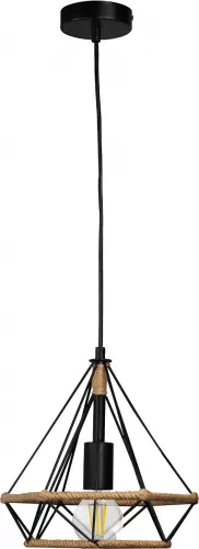 Lustra camera model pendul metal si textil dimensiune 26x26 ...