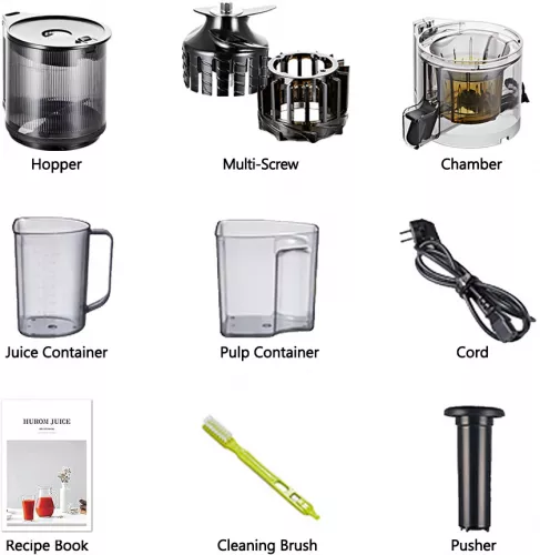 Storcator de fructe si legume Hurom H300 RBE003 Easy-Clean Gri Hurom ...
