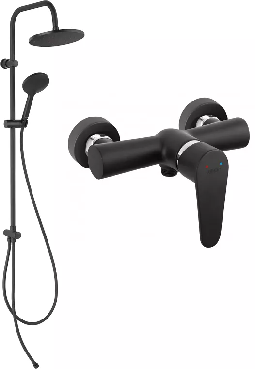 Pachet 2 in 1 Baterie dus Negru-Set Bara Dus 1 Functii COPPA BLACK NP92 ...