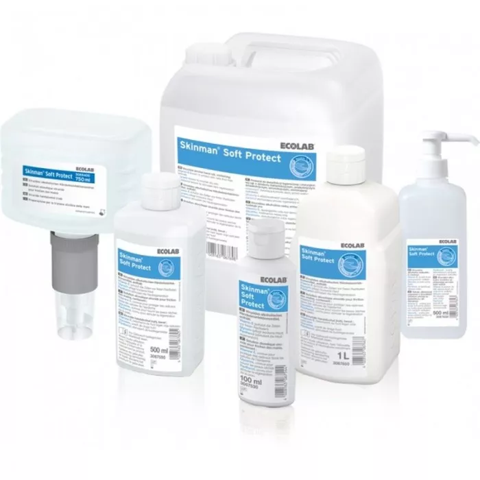 Dezinfectant virucid pentru maini Skinman Soft Protect Ecolab 500 ml ...