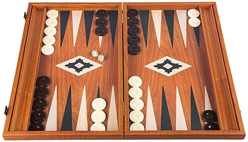 Joc de table Manopoulos Basic Replica lemn mahon cu nuc si stejar ...