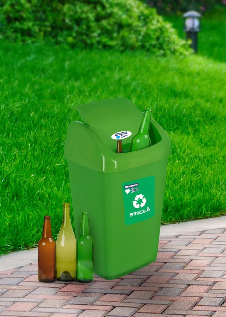 COS GUNOI CAPAC BATANT RECICLARE ECO 35 L VERDE HEINNER hr-al-35v - domo.ro