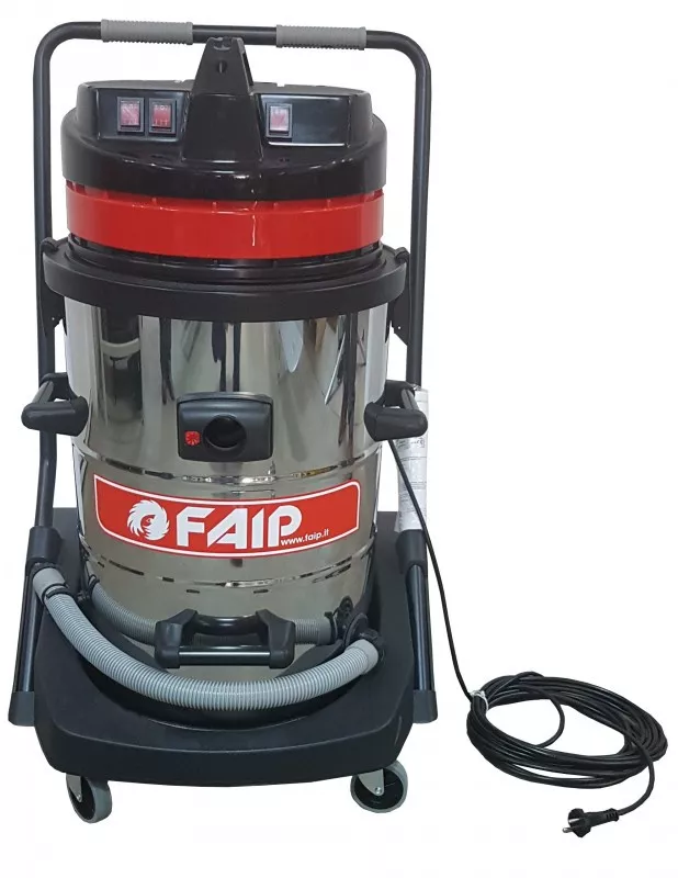 Aspirator industrial umed-uscat FAIP640 3 motoare putere 3500W recipient