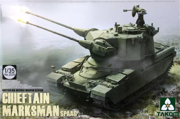 1 35 British Air-defense Weapon System Chieftain Marksman SPAAG 1 35 ...