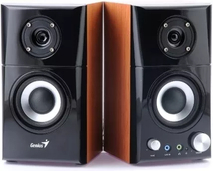 BOXE GENIUS 2.0 RMS 14W 2 x 7W black and cherry wood 31730032400
