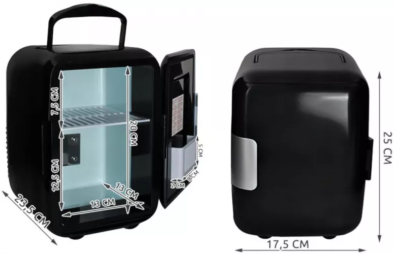 Mini Frigider 4L Portabil 2-in-1 cu Functie de Racire si Incalzire ...