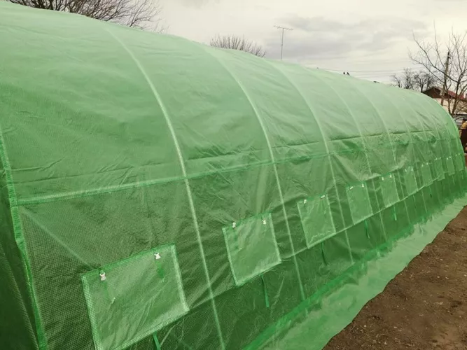 4x16 m Solar de gradina 64 mp teava galvanizata solar4x16 - domo.ro