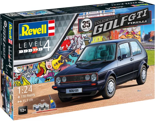 Machete Revell - Set automacheta VW Golf GTI Pirelli aniversare 35 de ani