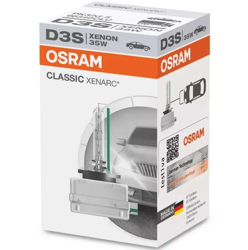 Bec auto XENON Osram Classic Xenarc D3S 42V 35W 66340clc - domo.ro