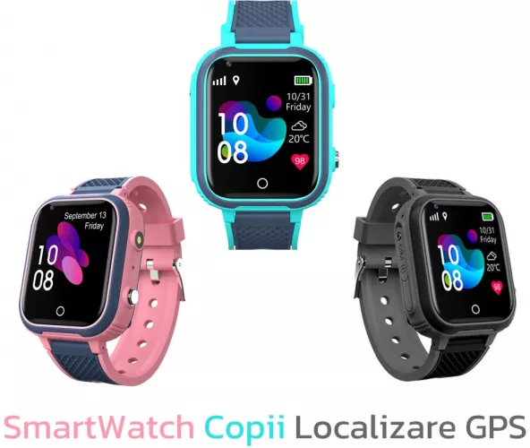 Ceas Smart cu LOCALIZATOR GPS Inteligent pentru Copii cu Apelare Video ...