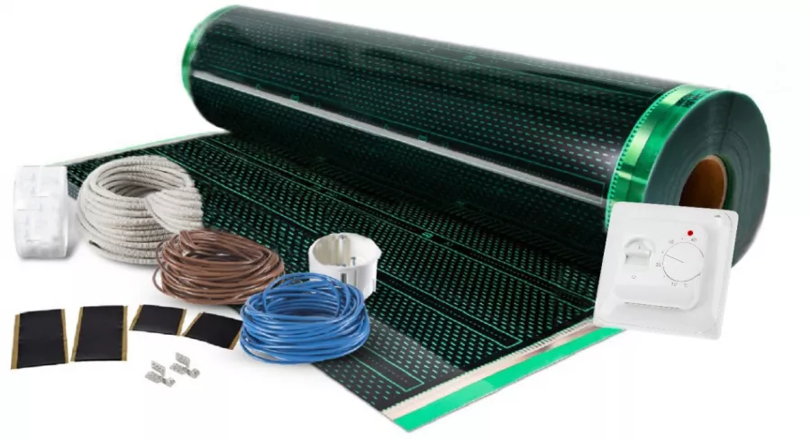 Kit incalzire pardoseala pentru parchet cu folie incalzitoare 140 W ...