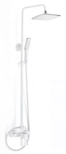 Coloana de dus TRENDY and rsquo S cu trei functii alb mat HA-11A - domo.ro