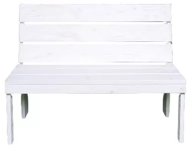 Bancuta pentru copii Kindergarden Got Wood 80x60x42 cm alb GOT060 - domo.ro