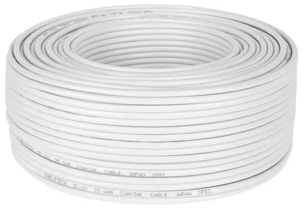 Cablu Coaxial 3c2v Alb 5901436707066 - domo.ro