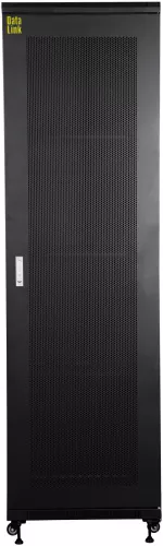 Rack DataLink 42U 600x600 mm montare pe podea perforat neasamblat negru ...