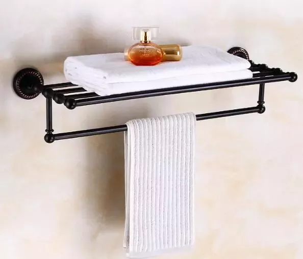 Suport prosop cu etajera 61 cm din Alama 1fcy_190707205 - domo.ro