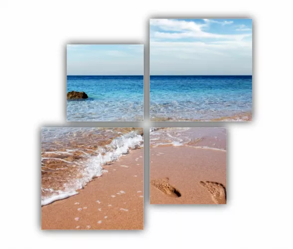 Set 4 Tablouri Multicanvas California 0478 160X160 cm - domo.ro