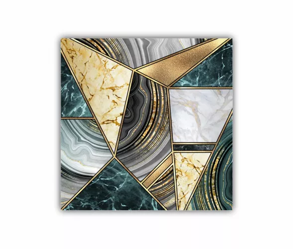 Tablou Canvas 1 piesa Textura creativa a marmurei incrustatie de mozaic ...