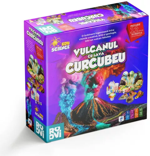 VULCANUL CU LAVA CURCUBEU - JOC EDUCATIV - 12 TIPURI DE ERUPTII and ...