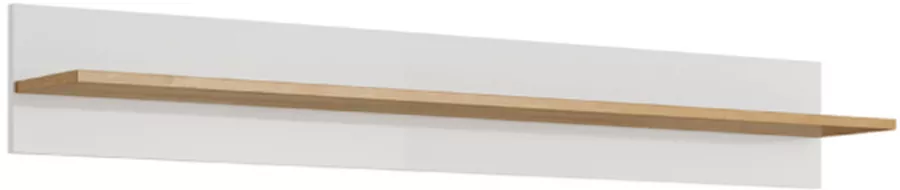 Etajera pal alb stejar grandson alb lucios City 138x20x20 cm 0000239433 ...