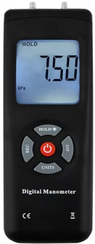 Manometru digital profesional tip U portabil pentru vid aer/gaz 11 ...