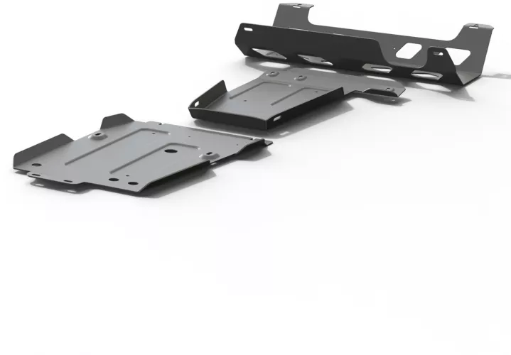 Kit scut aluminiu 3 piese Jeep Wrangler JL 2-Usi/4-Usi 2.0T 3.6 2018- 6 mm