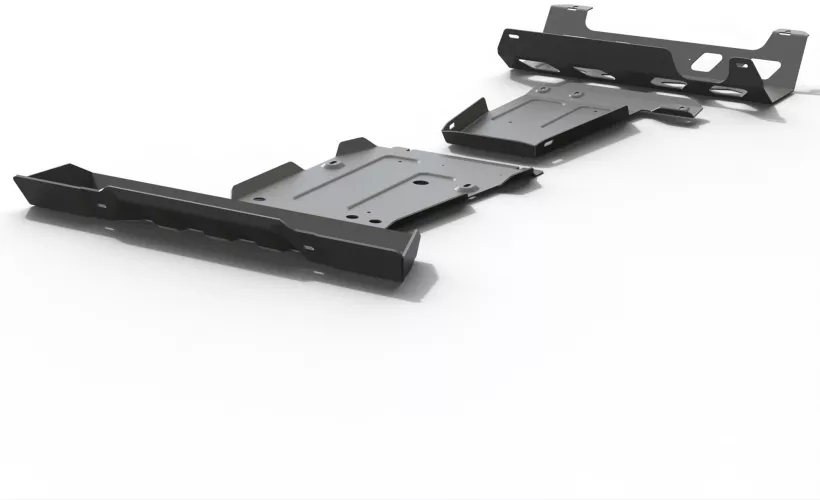 Kit scut aluminiu 4 piese Jeep Wrangler JL 2.0T 3.6 cu bara normala ...
