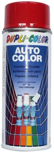 Vopsea Spray Dupli-Color Retus Auto Nemetalizata Dacia Rosu Valelunga 350 ml - TEM350105 v65w ...