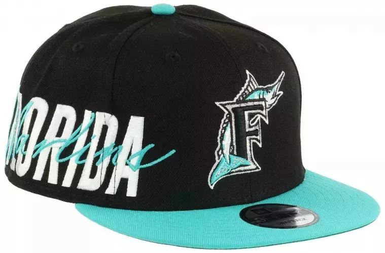 Sapca New Era 9fifty Florida Marlins Side Font Negru 60288121-Negru