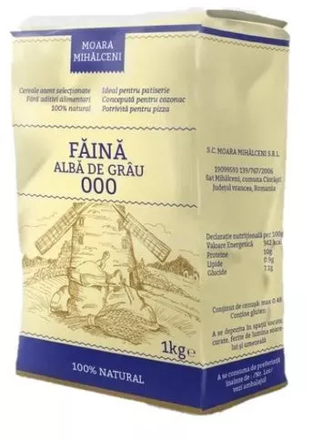 Faina alba de grau Moara Mihalceni 1kg MH-114 - domo.ro
