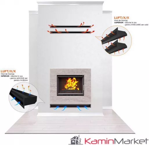 Grila semineu LUFT 9x80 - Negru Fresh 9 x 80 xb7t_263305633 - domo.ro