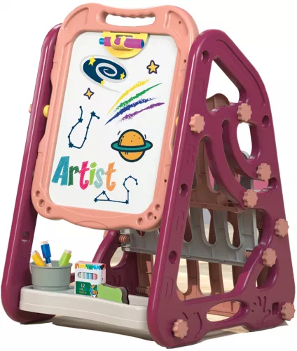 Tablita pentru scris/desen cu suport carti Artist Drawing Board roz ...
