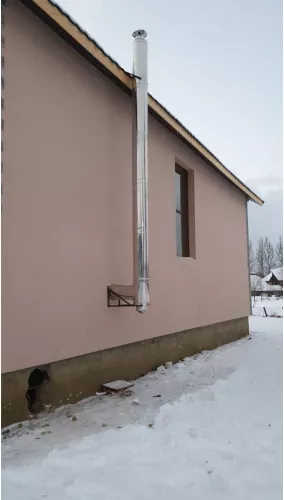 Cos de fum inox izolat interior 150 exterior 250 4.5ml 15025050 - domo.ro