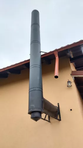 Cos de fum inox izolat interior 160 exterior colorat 260 4.5ml 16026051 ...