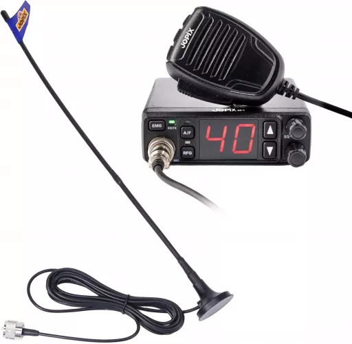 Kit statie radio CB Jopix AP-7 si antena CB MAG-7 cu magnet inclus