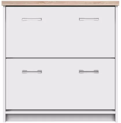 Pantofar 2K PAL melaminat alb stejar sonoma 80x85x27 cm TOPTY tk ...