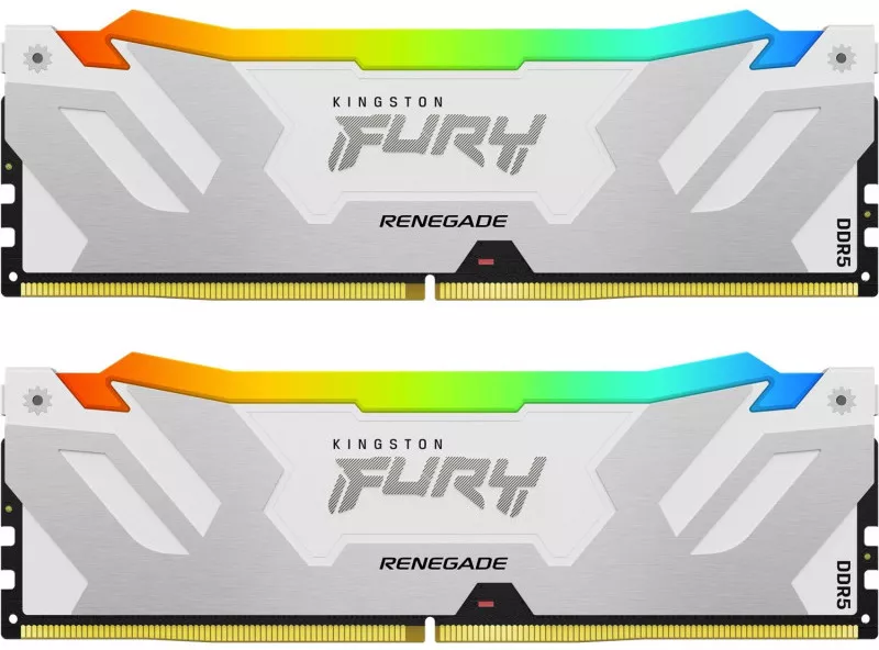 Memorie Kingston FURY Renegade White RGB 32GB DDR5 6400MHz CL32 Dual ...