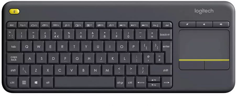 Tastatura Wireless Logitech K400 Plus Touchpad USB Layout DE Black 920 ...