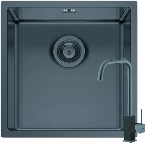 Set chiuveta si baterie Pyramis ASTRIS COLORA dimensiune 40x40cm ...