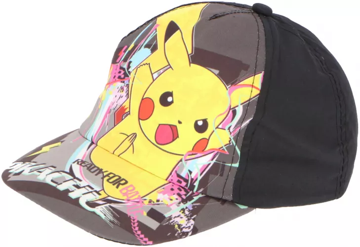 Sapca copii Pokemon Pikachu ready for battle reglabila 10-14 ani/56 cm ...